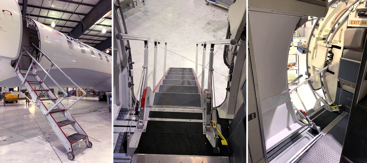 Folding Stair | Worldwide Aircraft Services